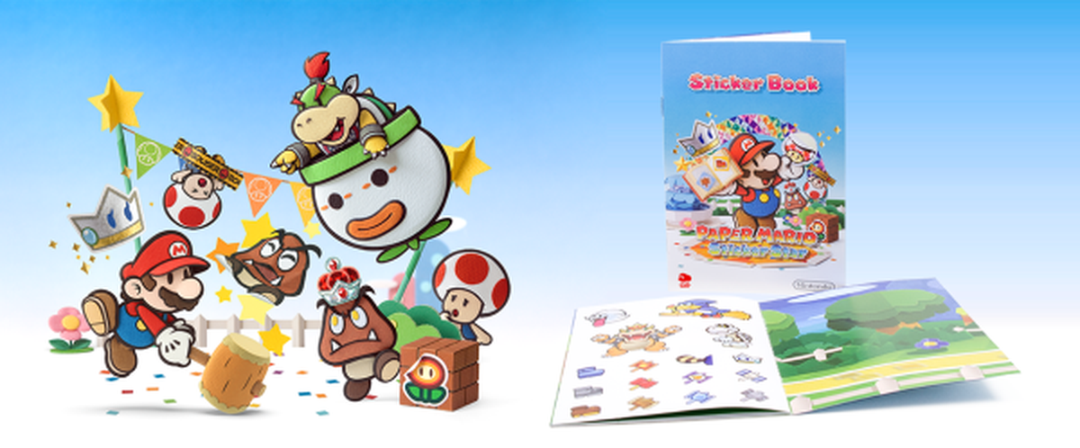 Paper Mario Sticker Star y su álbum de pegatinas