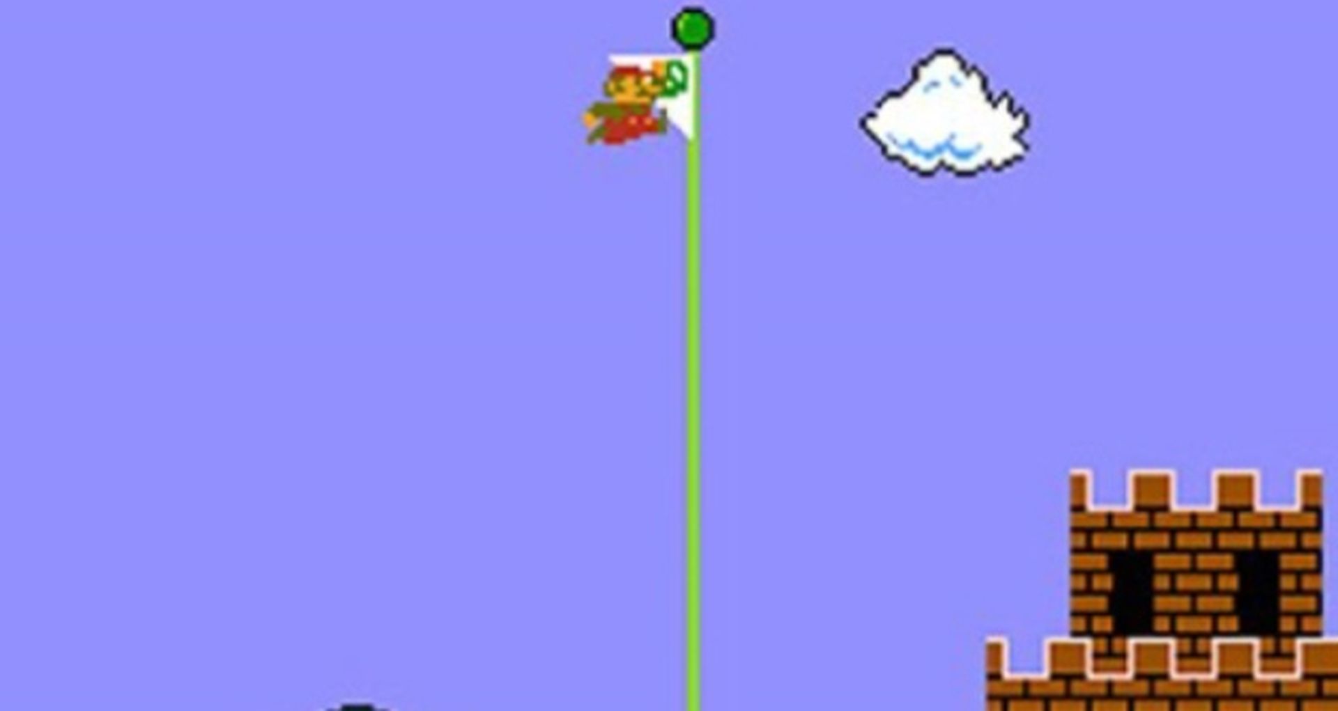 Todos los banderines de meta de Super Mario Bros.