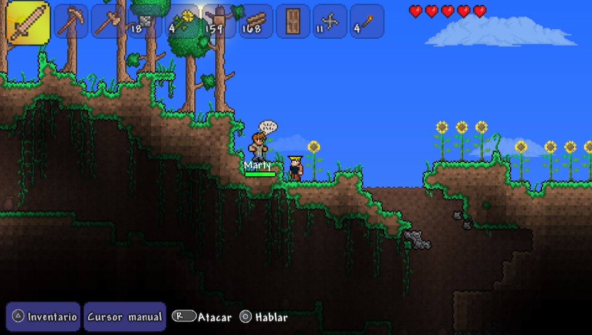 Análisis de Terraria en PS Vita