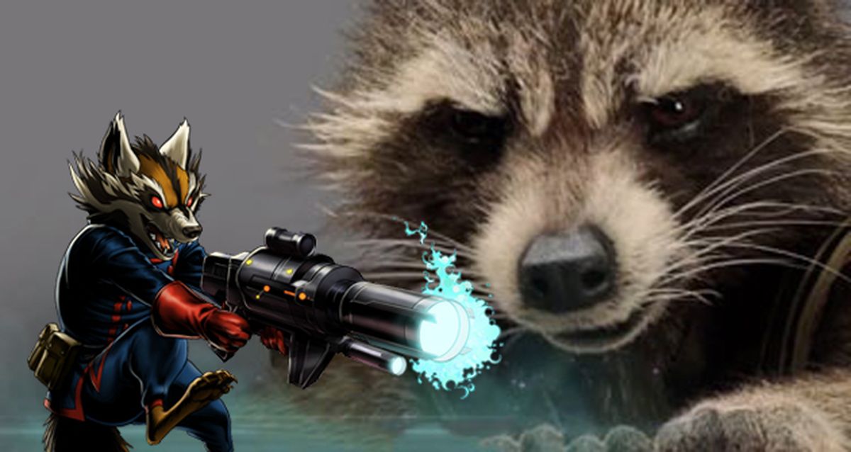 Héroes de Guardianes de la Galaxia: Mapache Cohete