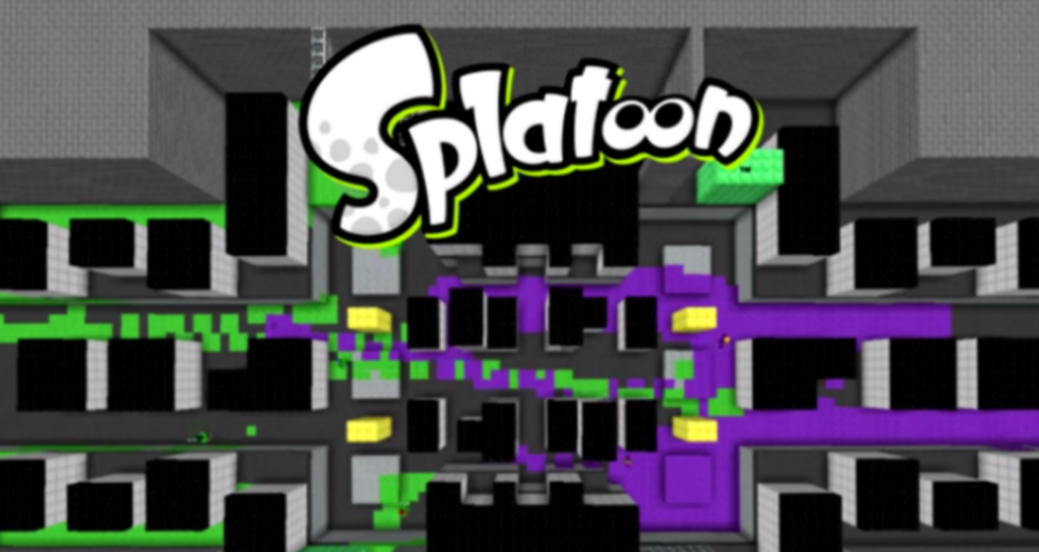 Recrean Splatoon en Minecraft