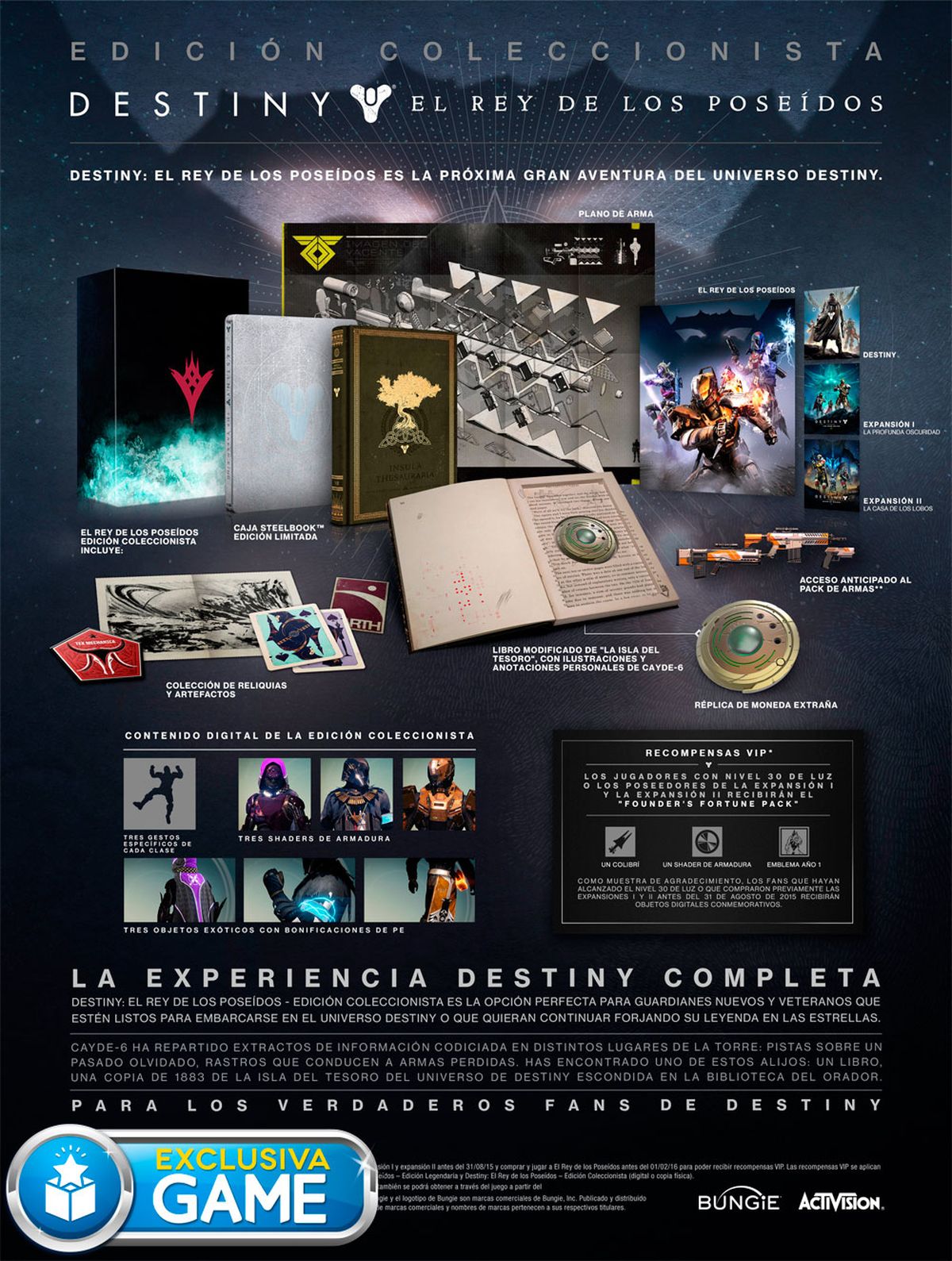 Destiny, el rey de los poseídos tendrá ed. coleccionista exclusiva de GAME