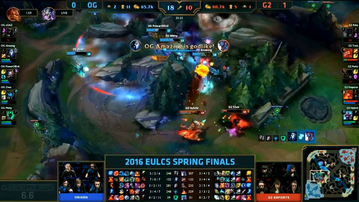 League of Legends - Final LCS EU split de primavera (G2 ganador)