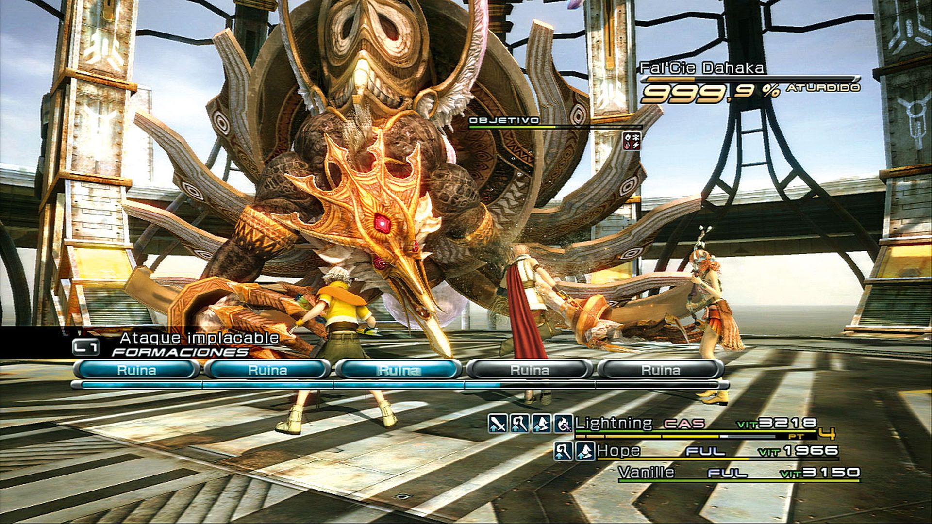 Final Fantasy XIII - Jefe final - Fal´Cie Dahaka