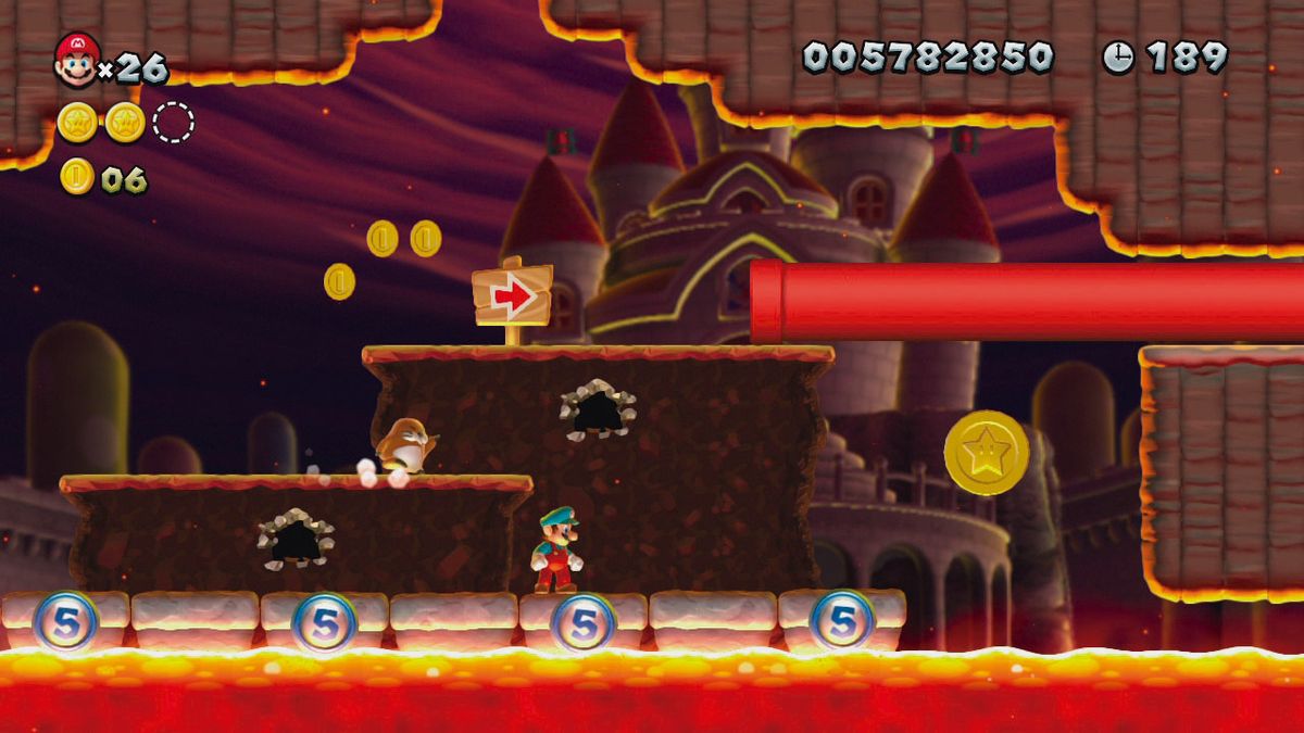 New Super Mario Bros. U - Castillo de Peach