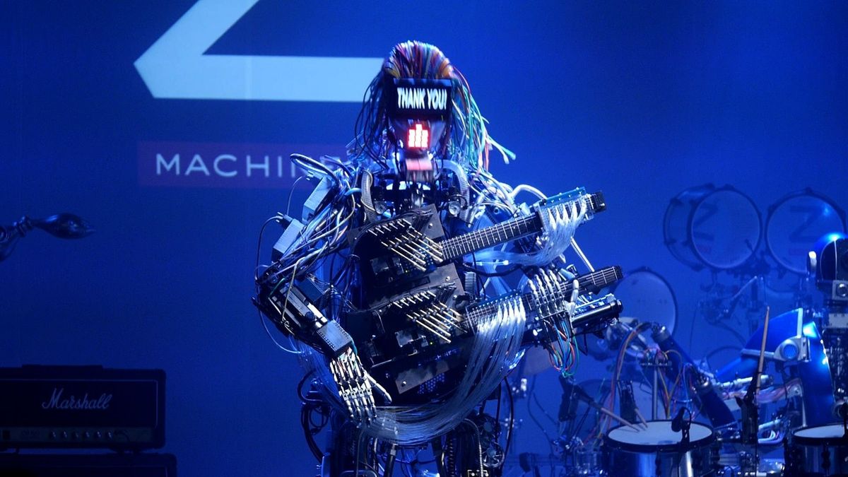 La banda de robots con un guitarrista de 78 dedos y un batería con 22 ...