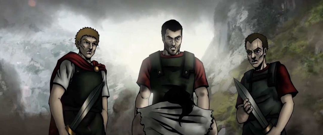 Infografía de Numantia comparándola con la batalla real