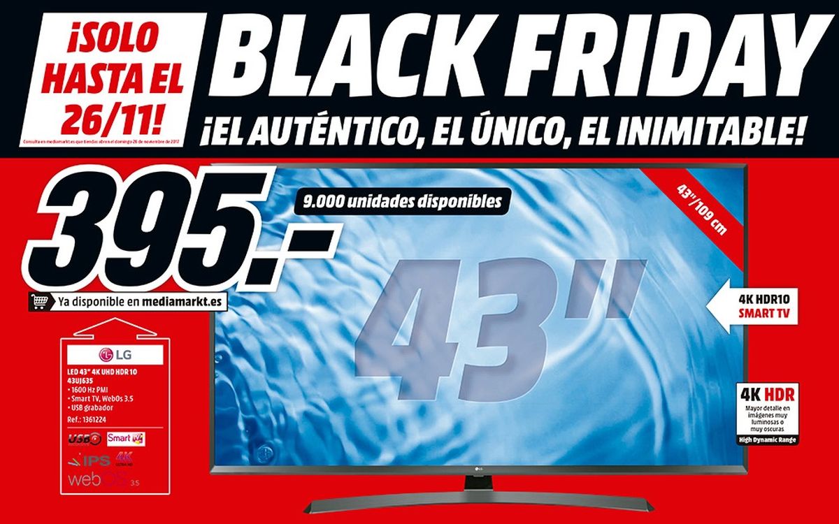 Black Friday de Media Markt - Móviles, televisores y más