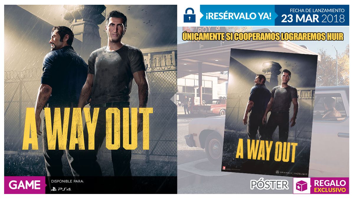 A Way Out llega a GAME con regalo exclusivo de reserva