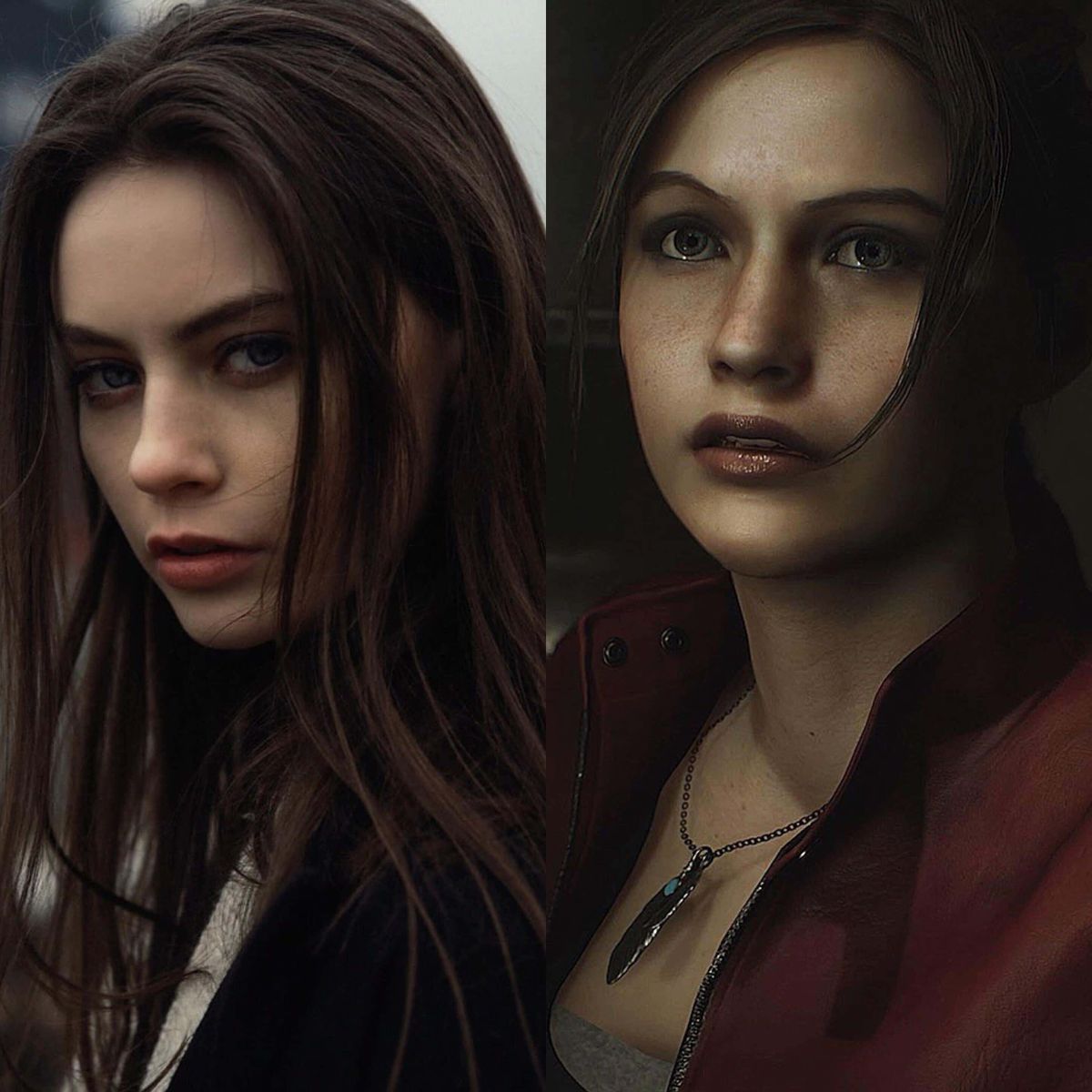 Claire Redfield en Resident Evil 2 Remake es esta modelo