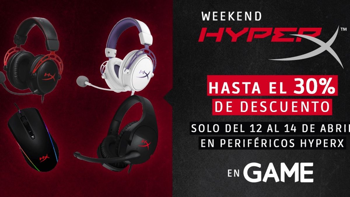 Ya está aquí el HYPER X WEEKEND de GAME con ofertas de hasta el 30%