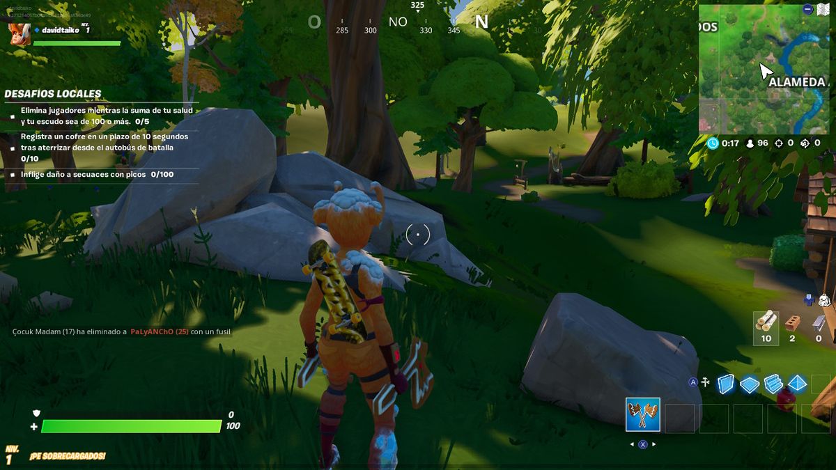 Reúne 75 unidades de cada material en 60 segundos tras aterrizar en ...