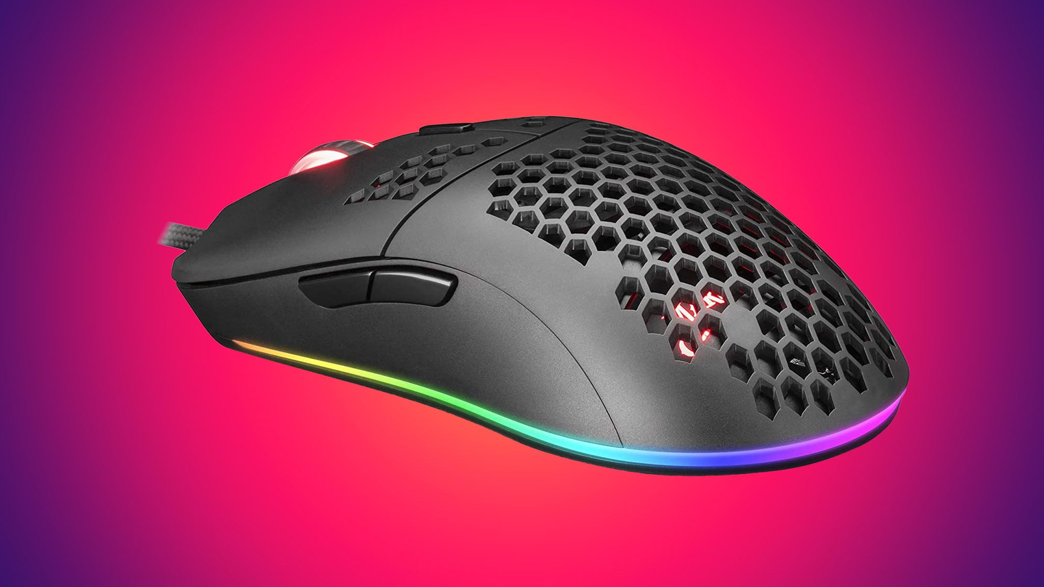 El ratón gaming Mars Gaming MMAX con diseño de rejilla es ultraligero y ...