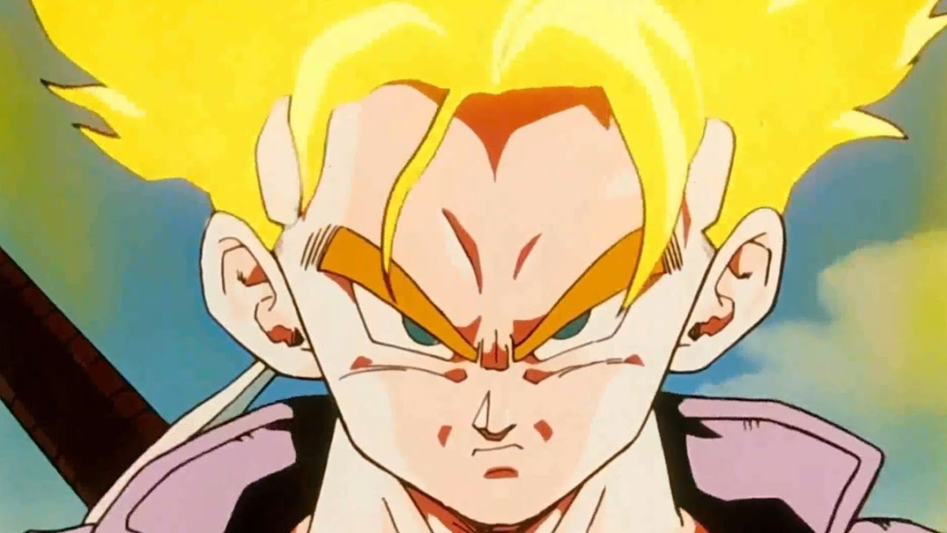 Dragon Ball Z - La primera resina oficial de Trunks del futuro cortando ...