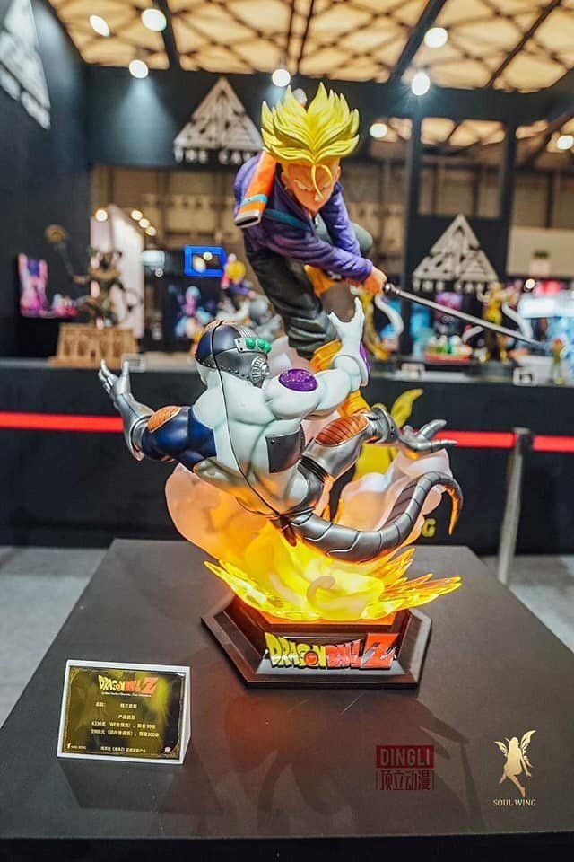 Dragon Ball Z - La primera resina oficial de Trunks del futuro cortando ...
