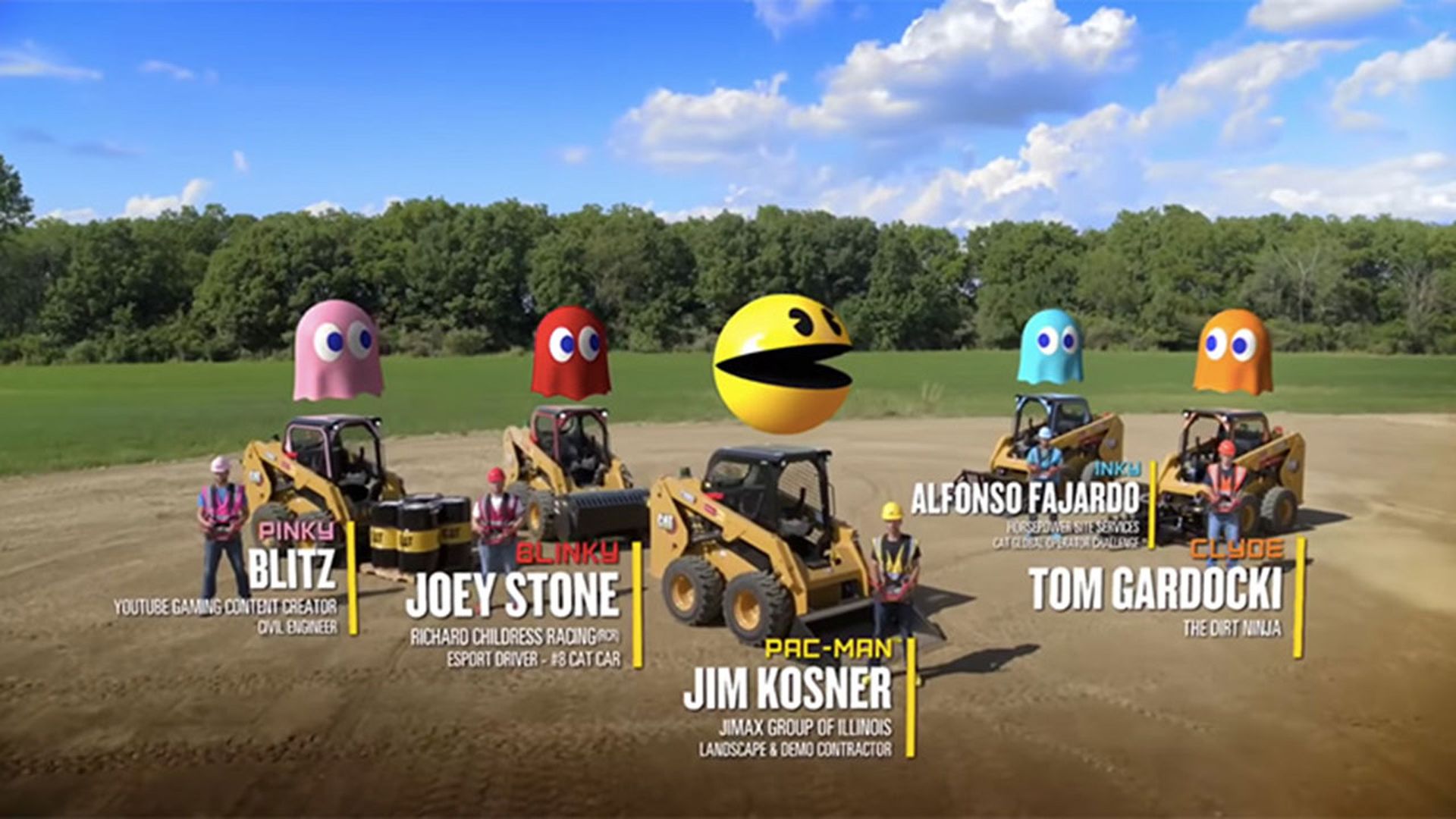 Caterpillar crea una versión real de Pac-Man con excavadoras y realidad ...