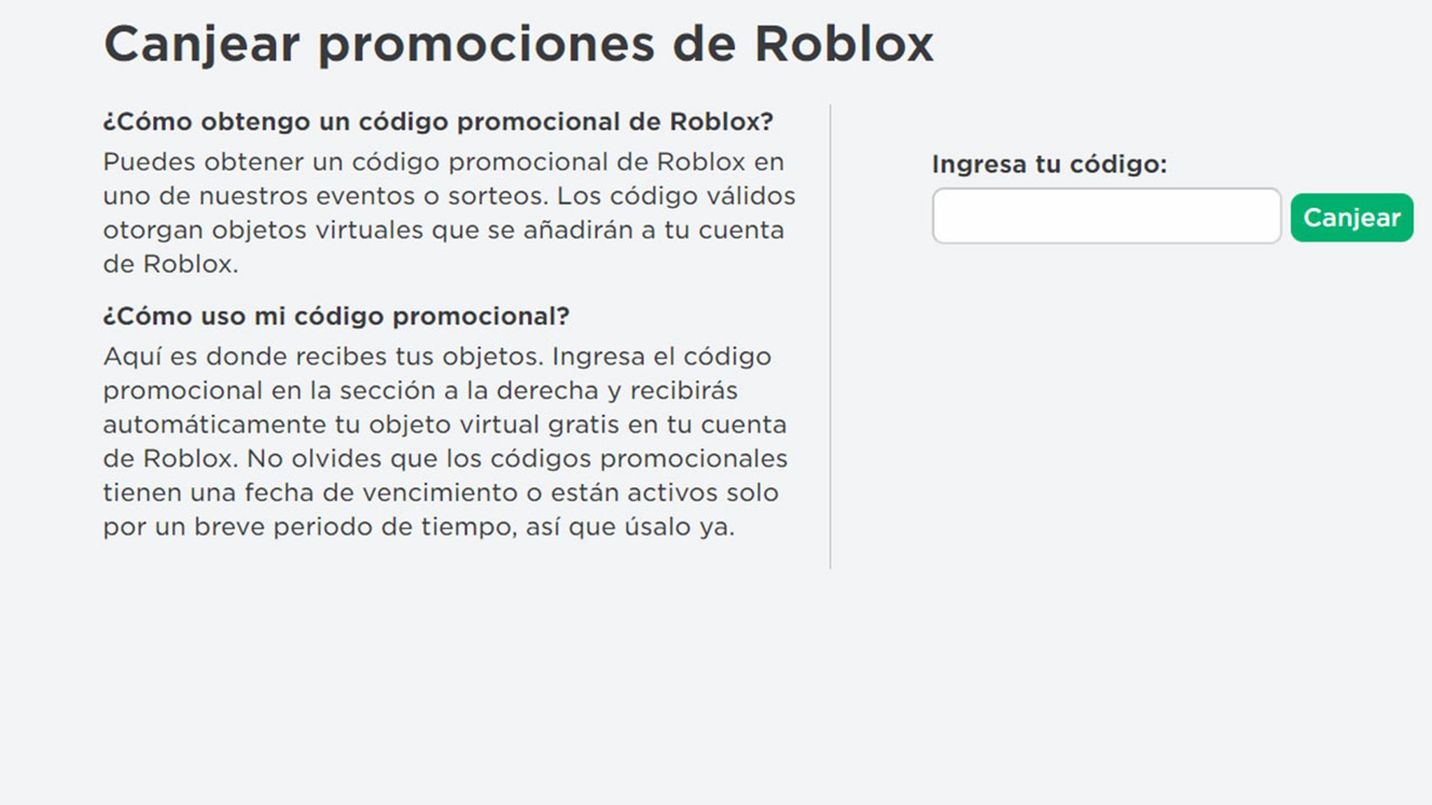 Códigos promocionales gratis de Roblox en diciembre de 2021