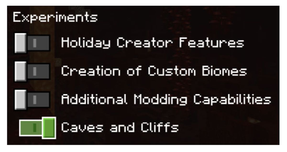 Minecraft: todas las nuevas funciones experimentales de la beta 1.17.40.21