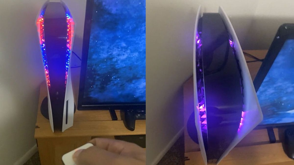 Personaliza su PS5 con luces LED: ¿qué te parece el resultado?