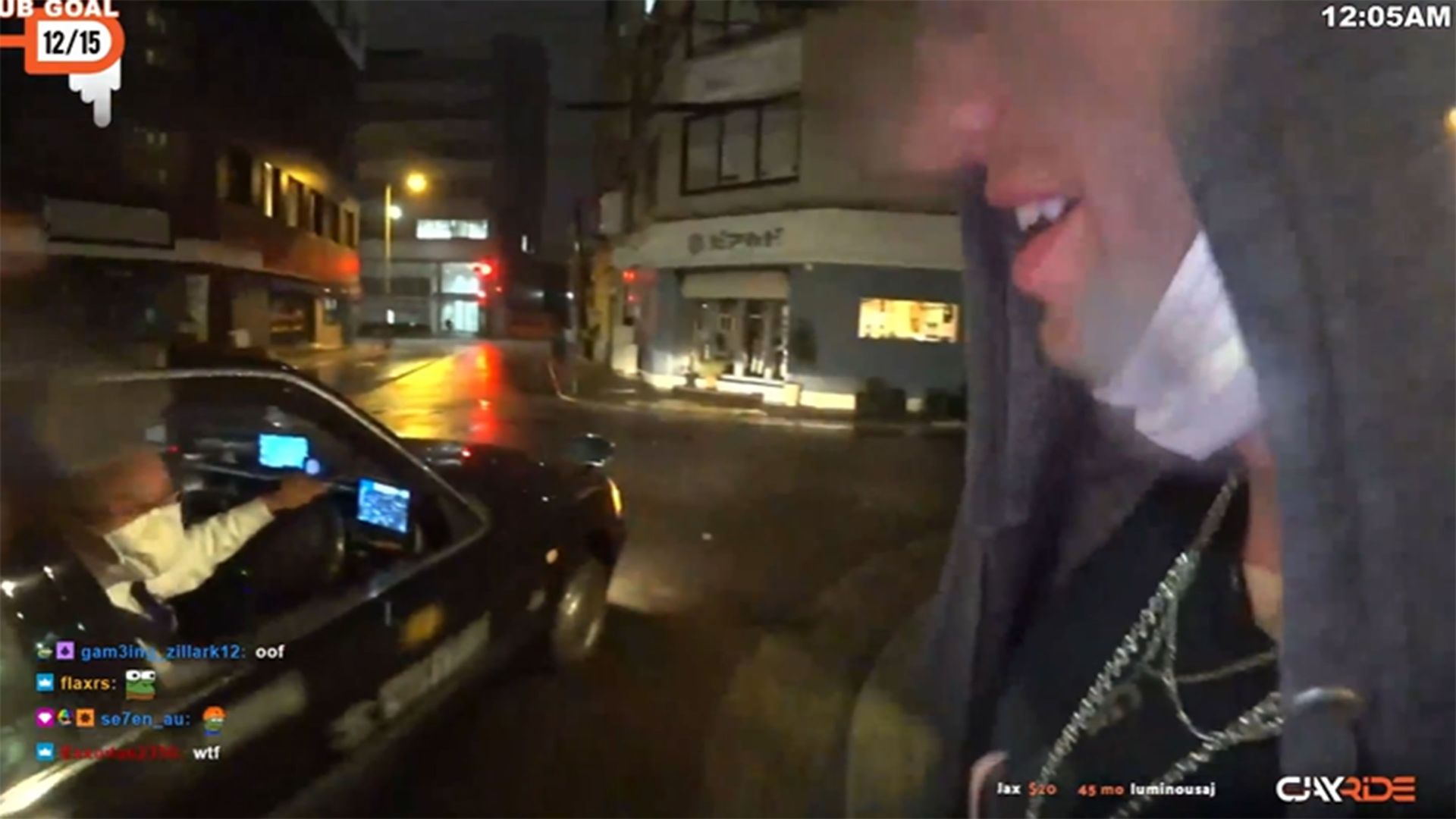 Un streamer de Twitch casi es atropellado en medio de una transmisión