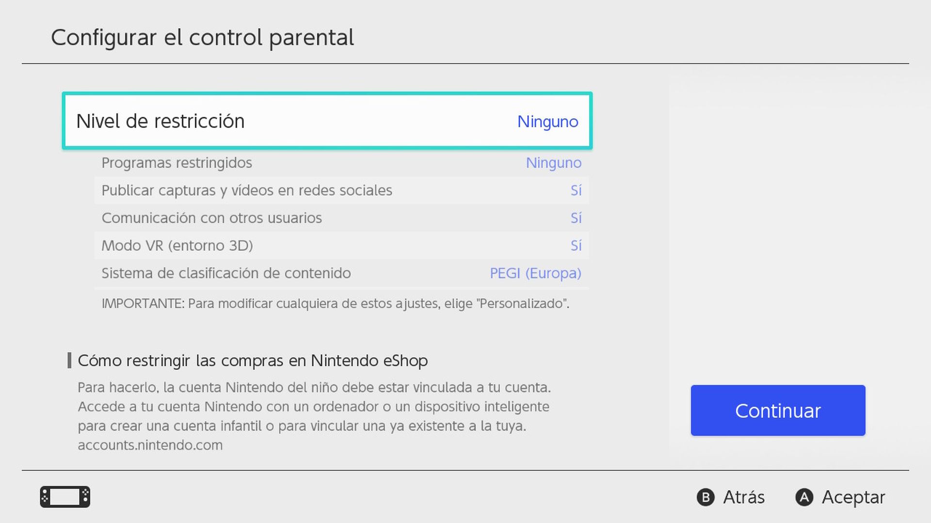 18 ajustes de Nintendo Switch y aspectos a configurar de tu nueva ...