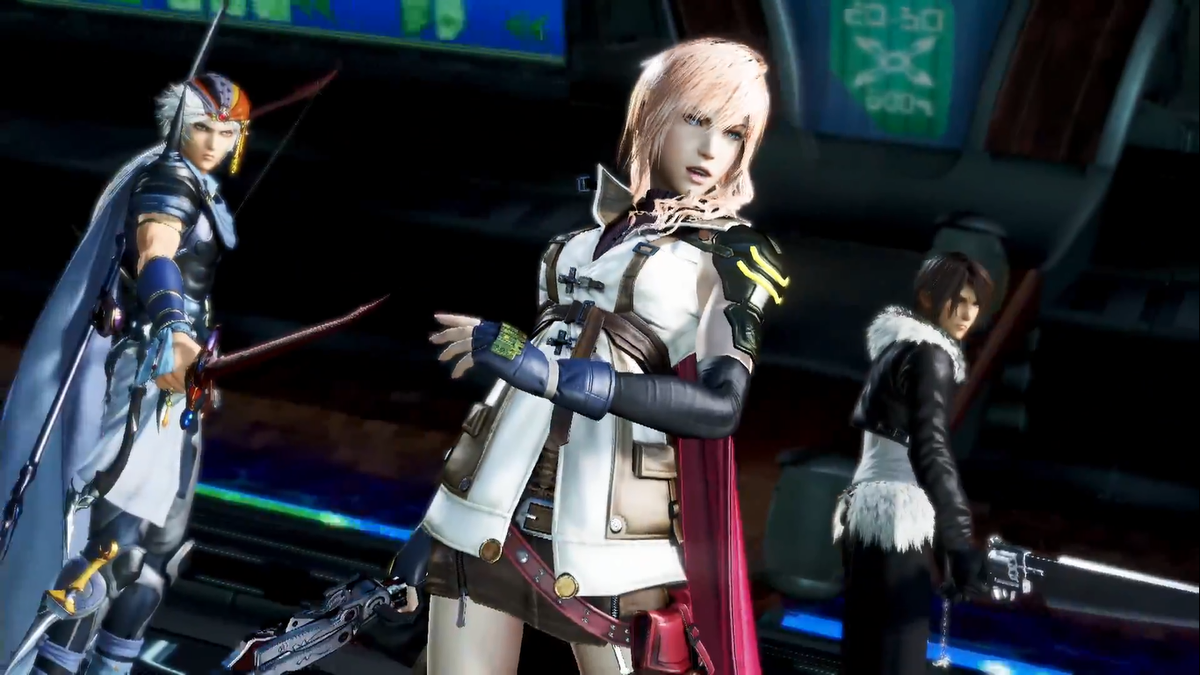 Dissidia Final Fantasy, gameplay con Lightning