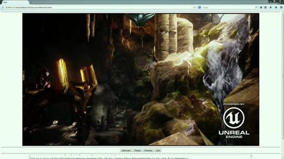 El Unreal Engine 4 movido con Firefox