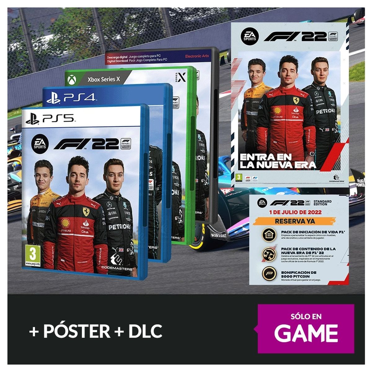 Reserva ahora F1 22 en GAME para conseguir de regalo un póster ...