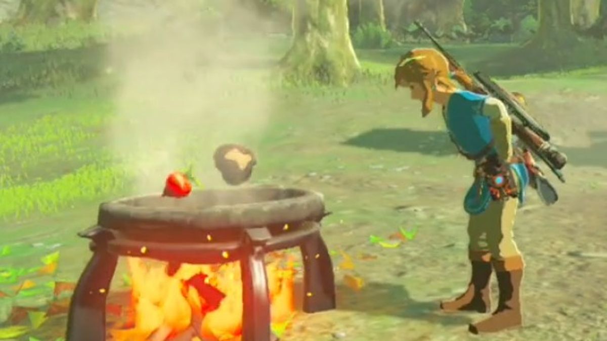 The Legend of Zelda Breath of the Wild - Gameplay con la cocina | Hobby ...