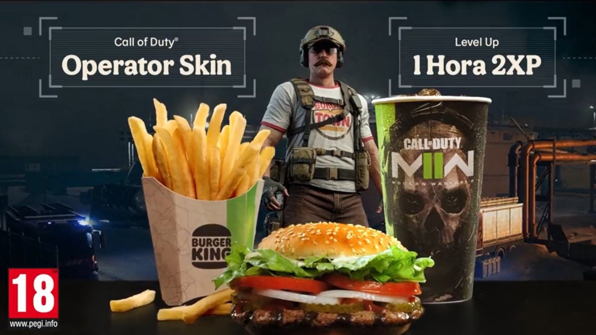 La skin de Call of Duty Modern Warfare 2 exclusiva de Burger King se ...