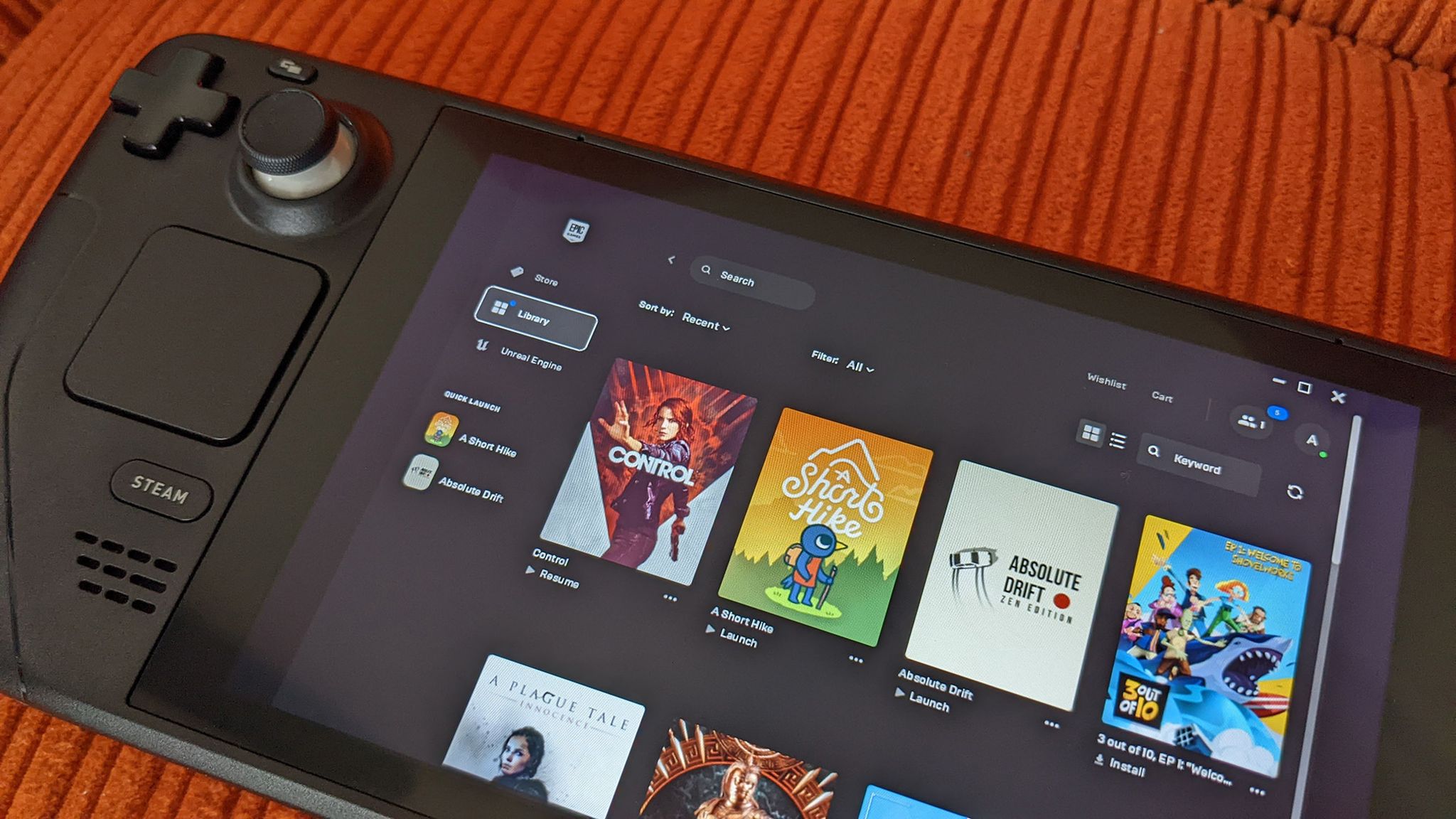 Instalar Epic Games en Steam Deck