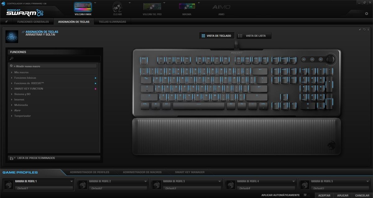 Análisis del Roccat Vulcan II Max, el teclado mecánico competitivo más ...