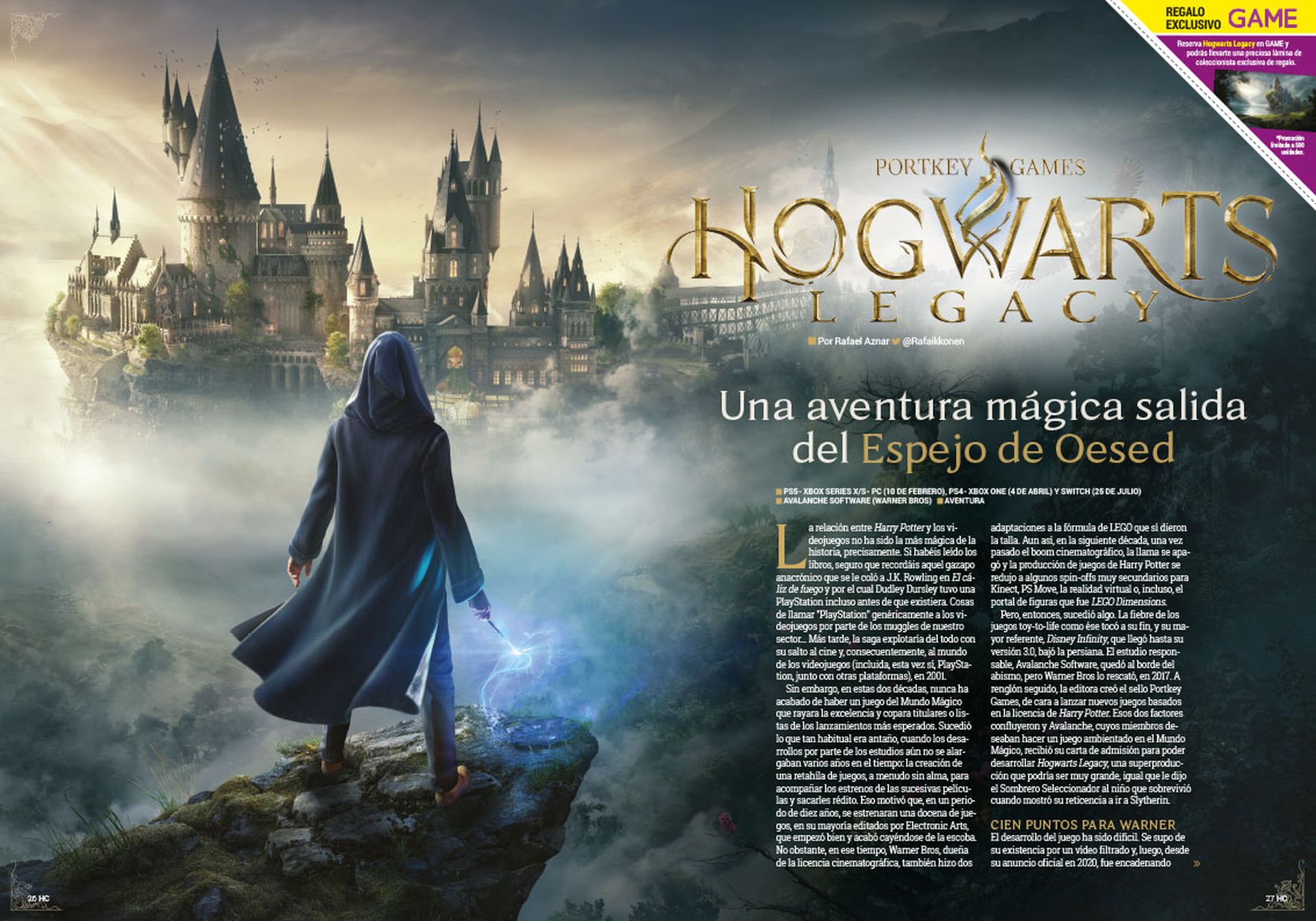 Hobby Consolas 379, a la venta con Hogwarts Legacy en portada