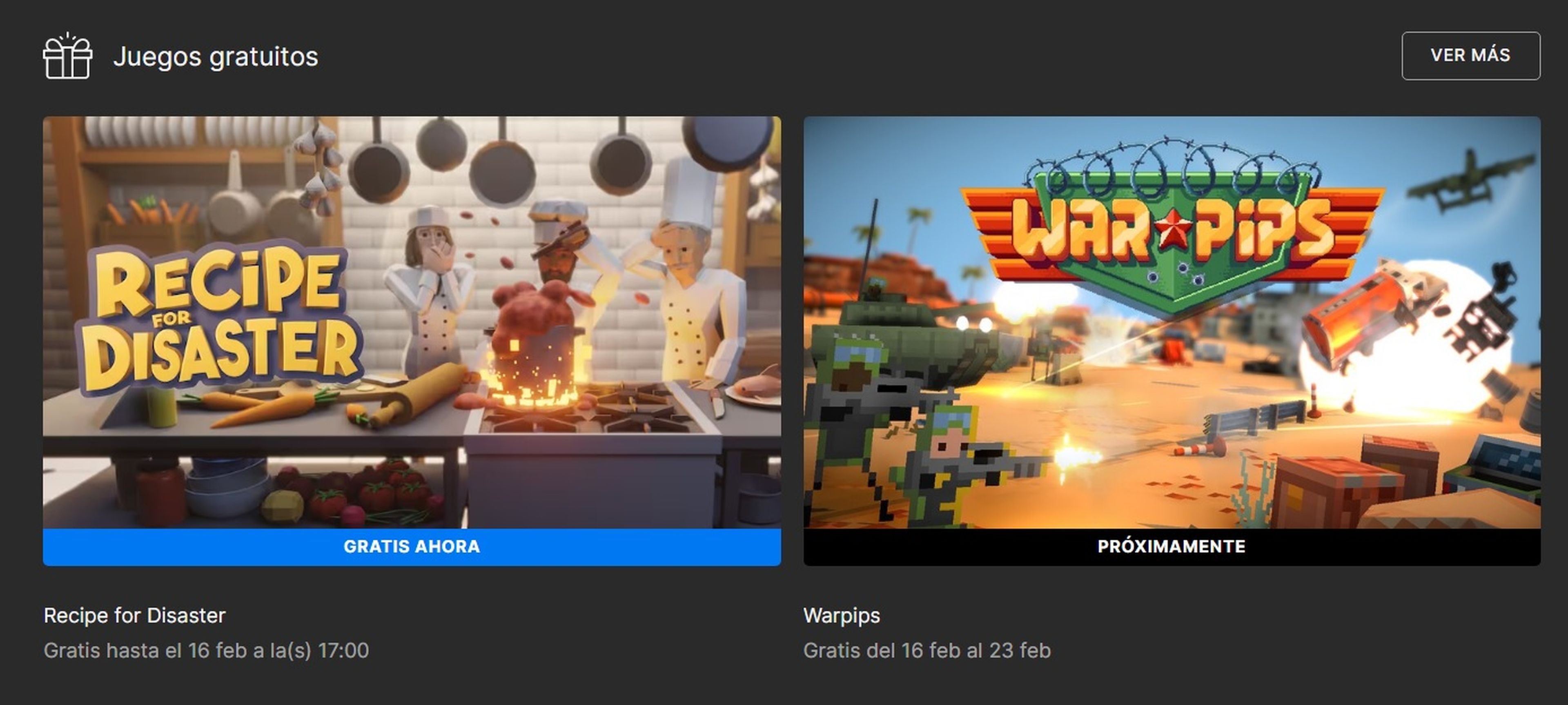 Ya disponible un nuevo juego gratis en Epic Games Store, y anunciado el de la semana que viene
