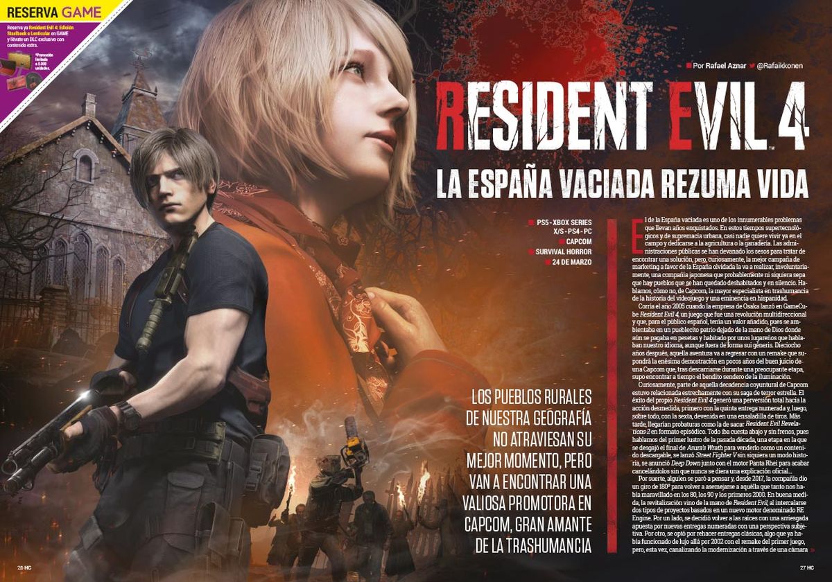 Hobby Consolas 380, ya a la venta con el remake de Resident Evil 4 en portada
