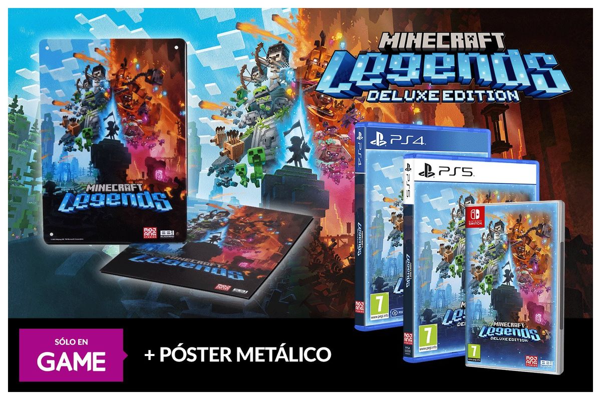 Reserva Minecraft Legends para PlayStation y Nintendo Switch en GAME, y consigue un bonito ...