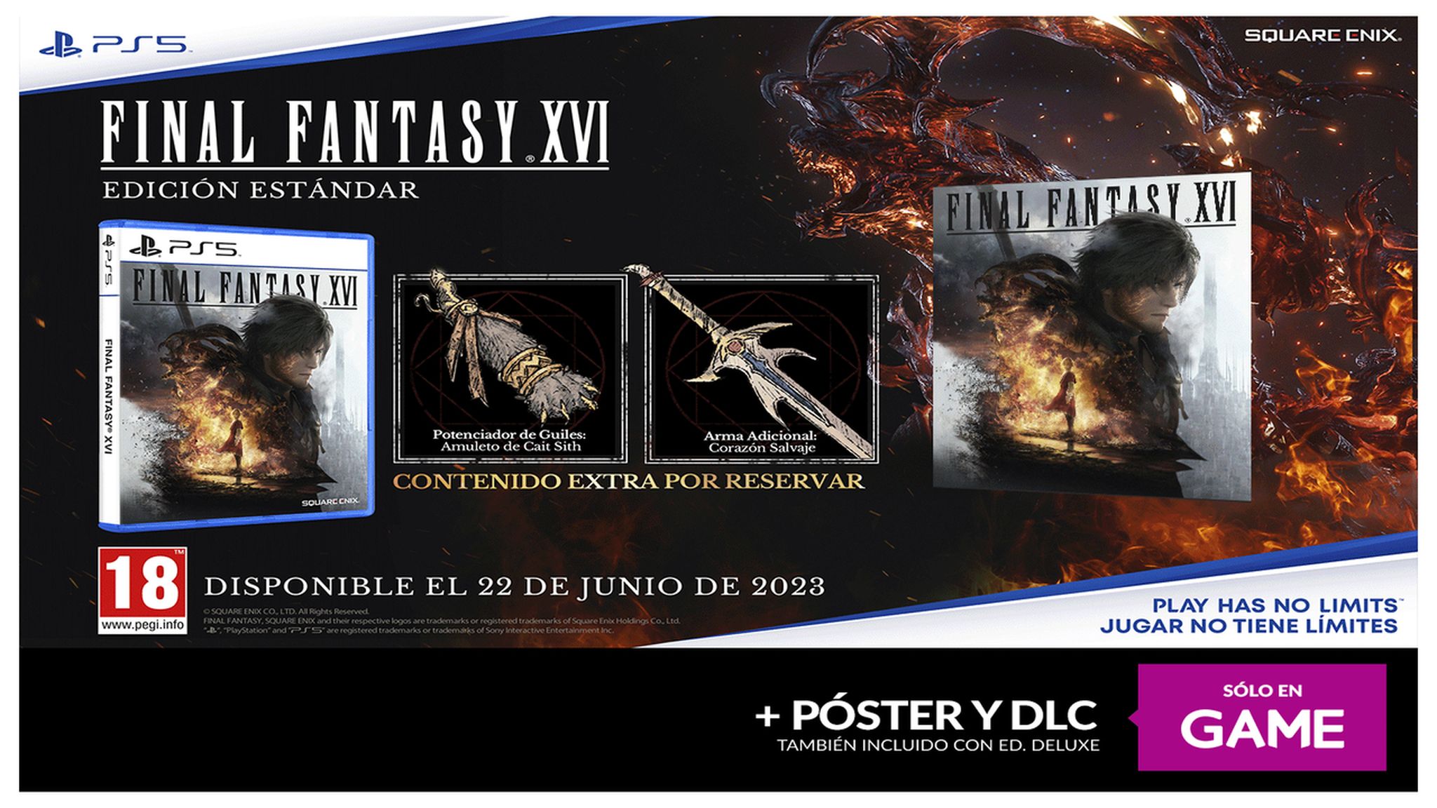 Ya puedes reservar Final Fantasy 16 en GAME con póster y DLC de regalo ...