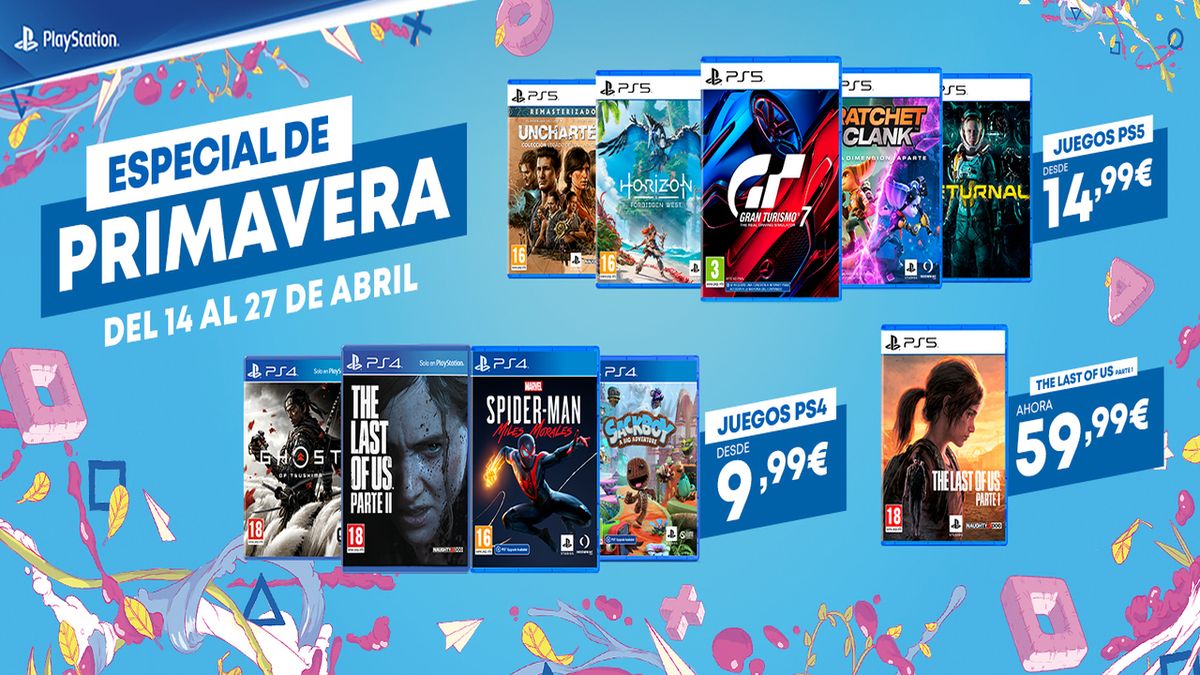 Las ofertas Especial de Primavera de PlayStation llegan a GAME con packs de PS5 y juegos desde 9 ...