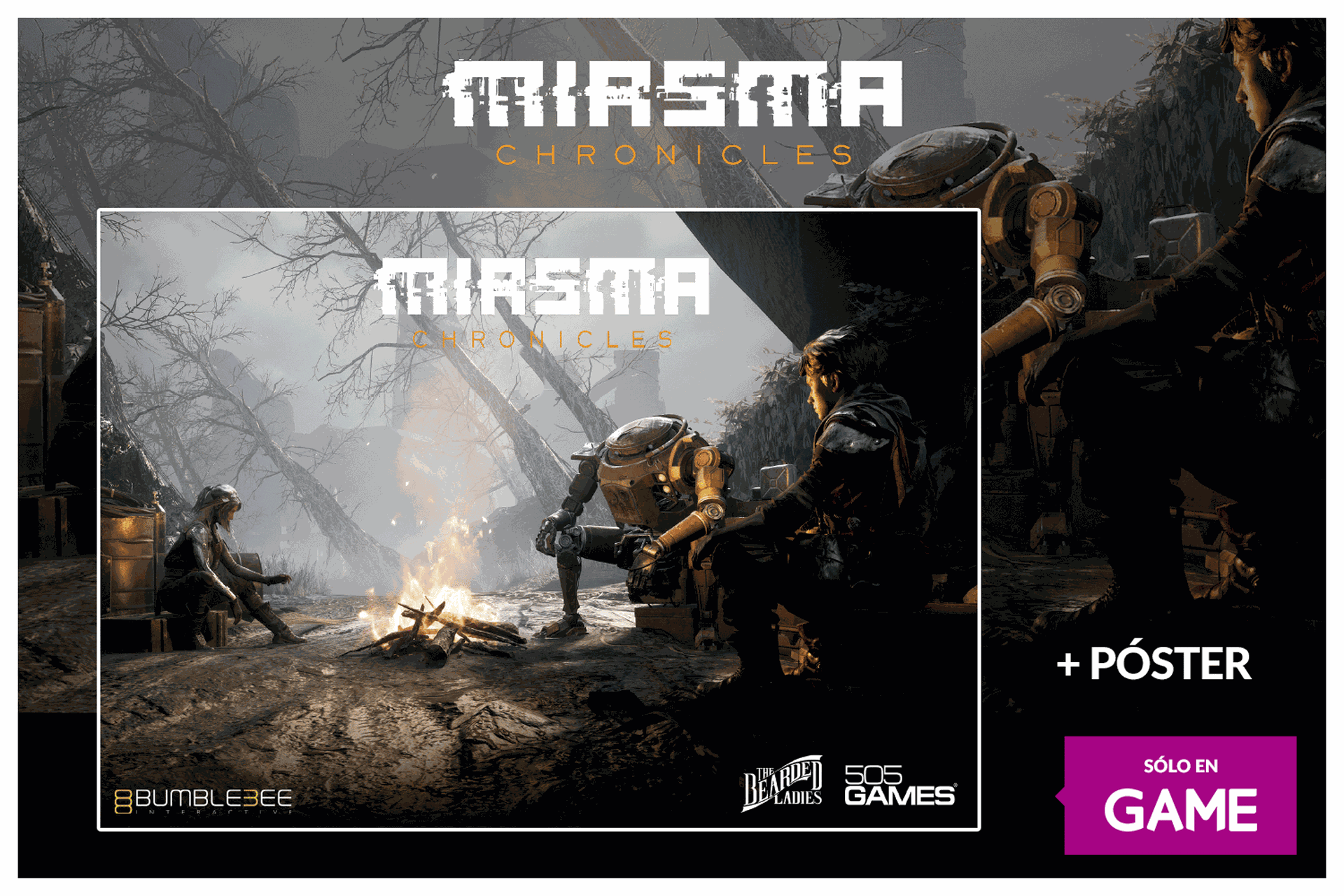 Ya puedes reservar Miasma Chronicles, nuevo RPG táctico, y llevarte un póster exclusivo en GAME