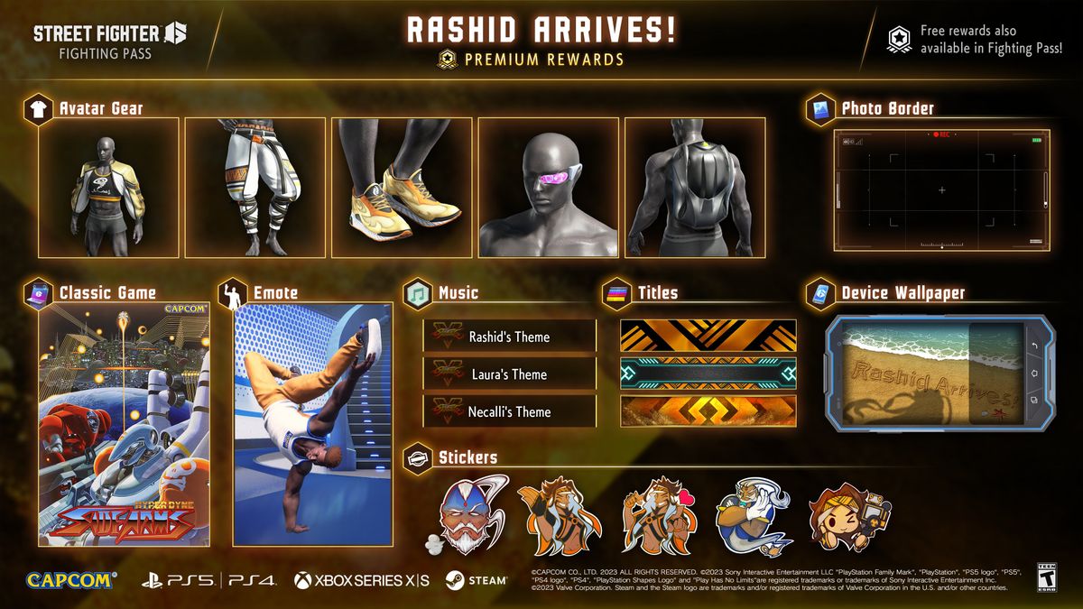 Rashid se prepara para Street Fighter 6: Capcom anuncia un nuevo pack ...