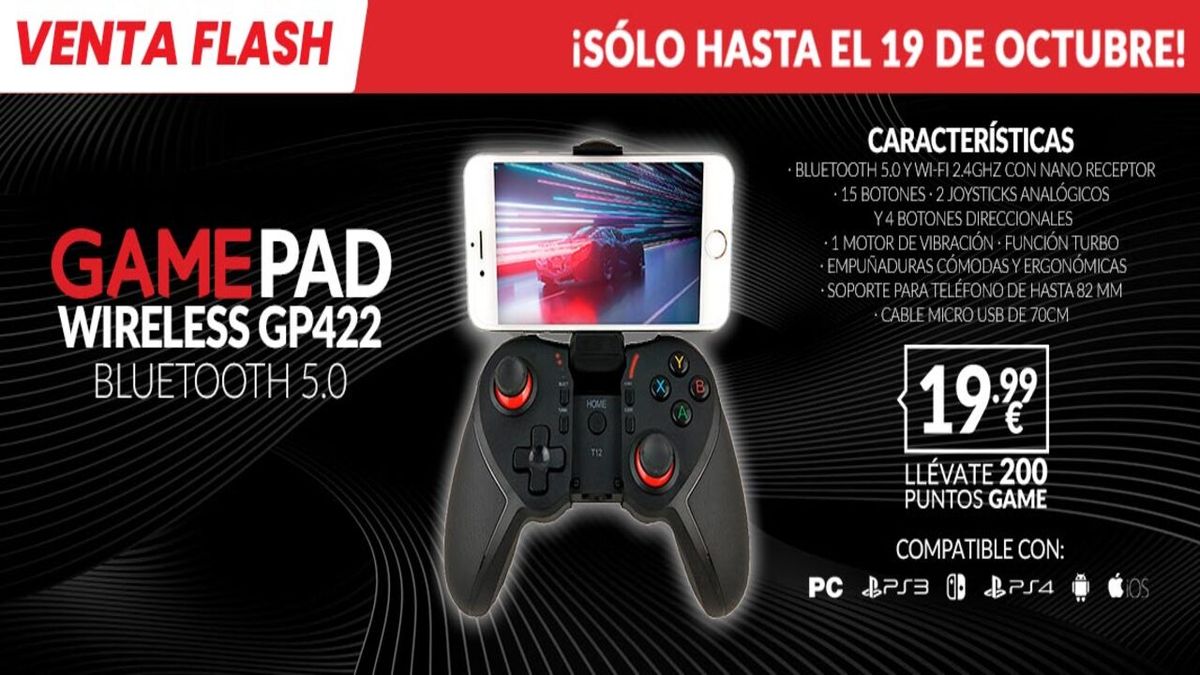 El mando GAME GP422 Wireless te espera en GAME por solo 19,99 euros ...