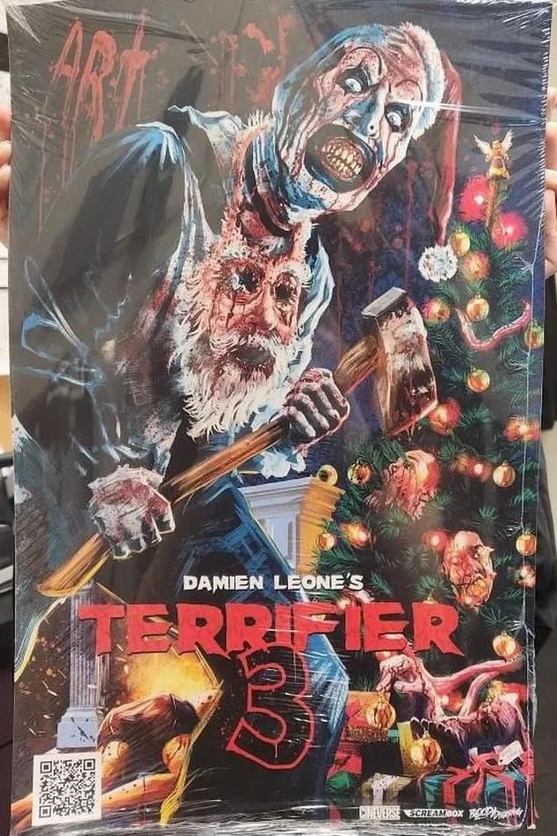 El póster de Terrifier 3 confirma los rumores… ¡es una película navideña!