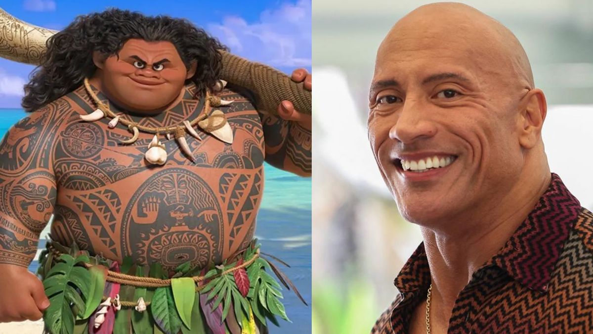 Dwayne Johnson se convierte en Maui en el rodaje del live-action de ...