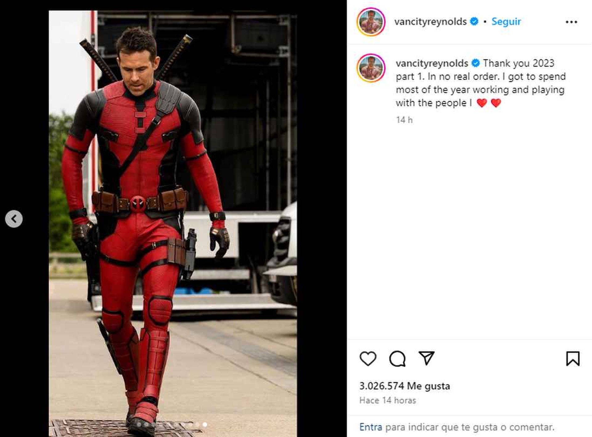 Dos nuevas fotos de Ryan Reynolds y Hugh Jackman preparando su regreso ...