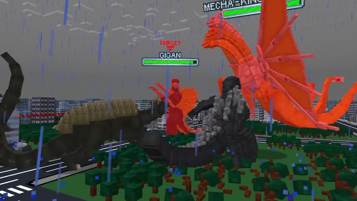 Godzilla pisotea Minecraft en un enorme DLC con varios modos de juego