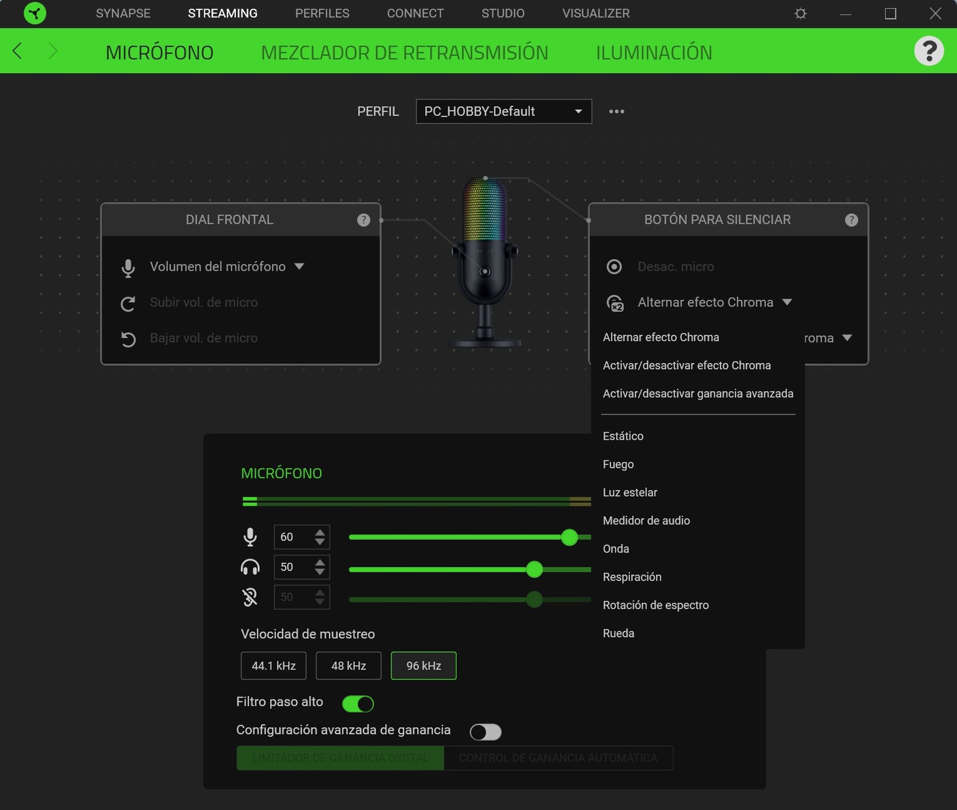 Análisis de Razer Seiren V3 Chroma, el micro que capta la voz de manera ...