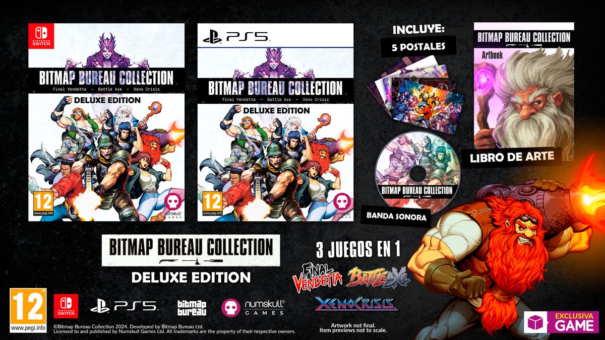 Reserva en GAME la exclusiva Bitmap Bureau Collection Deluxe Edition sus extras como un libro de ...