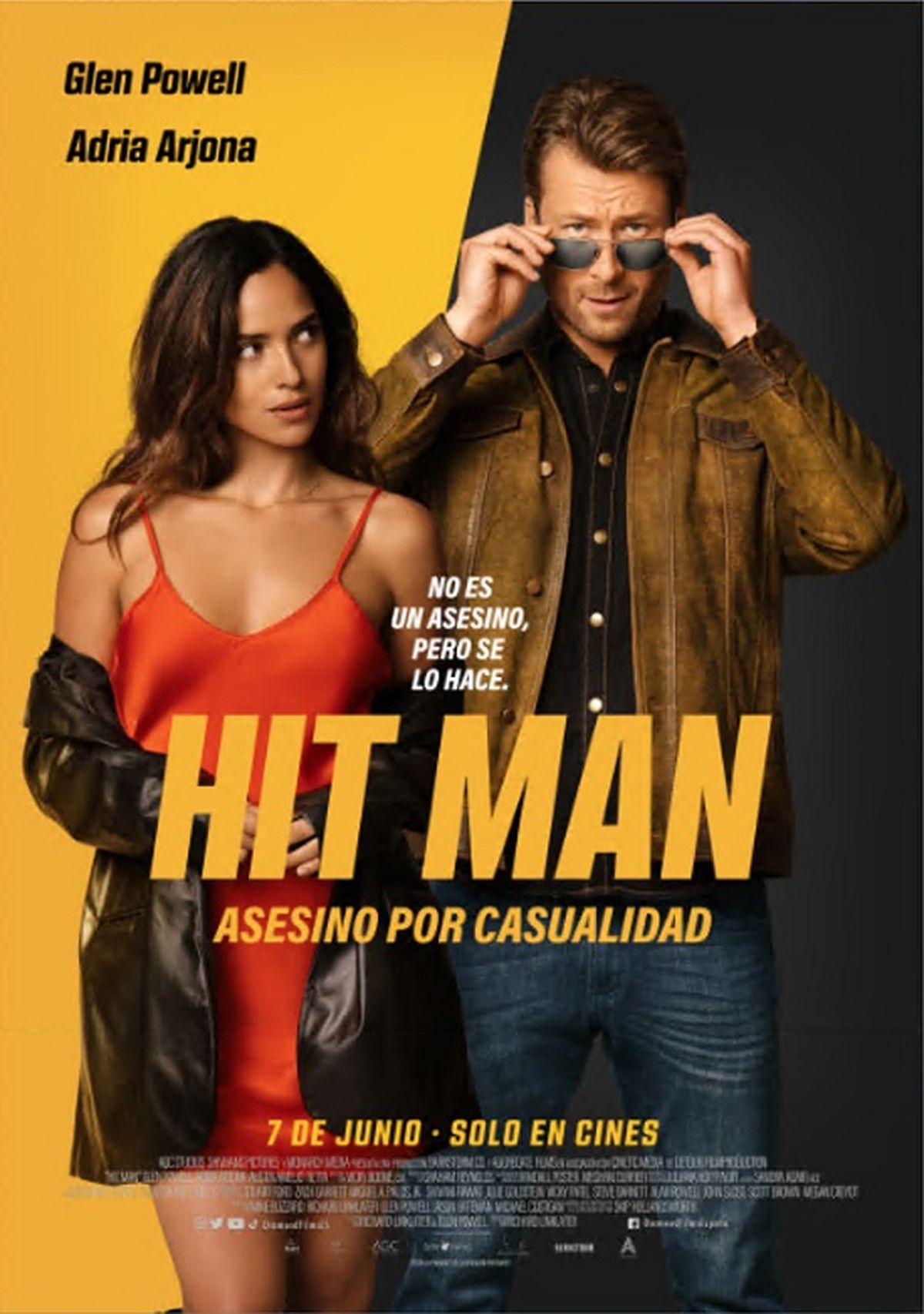 Hit Man, la comedia de acción con Glen Powell y Adria Arjona, presenta ...