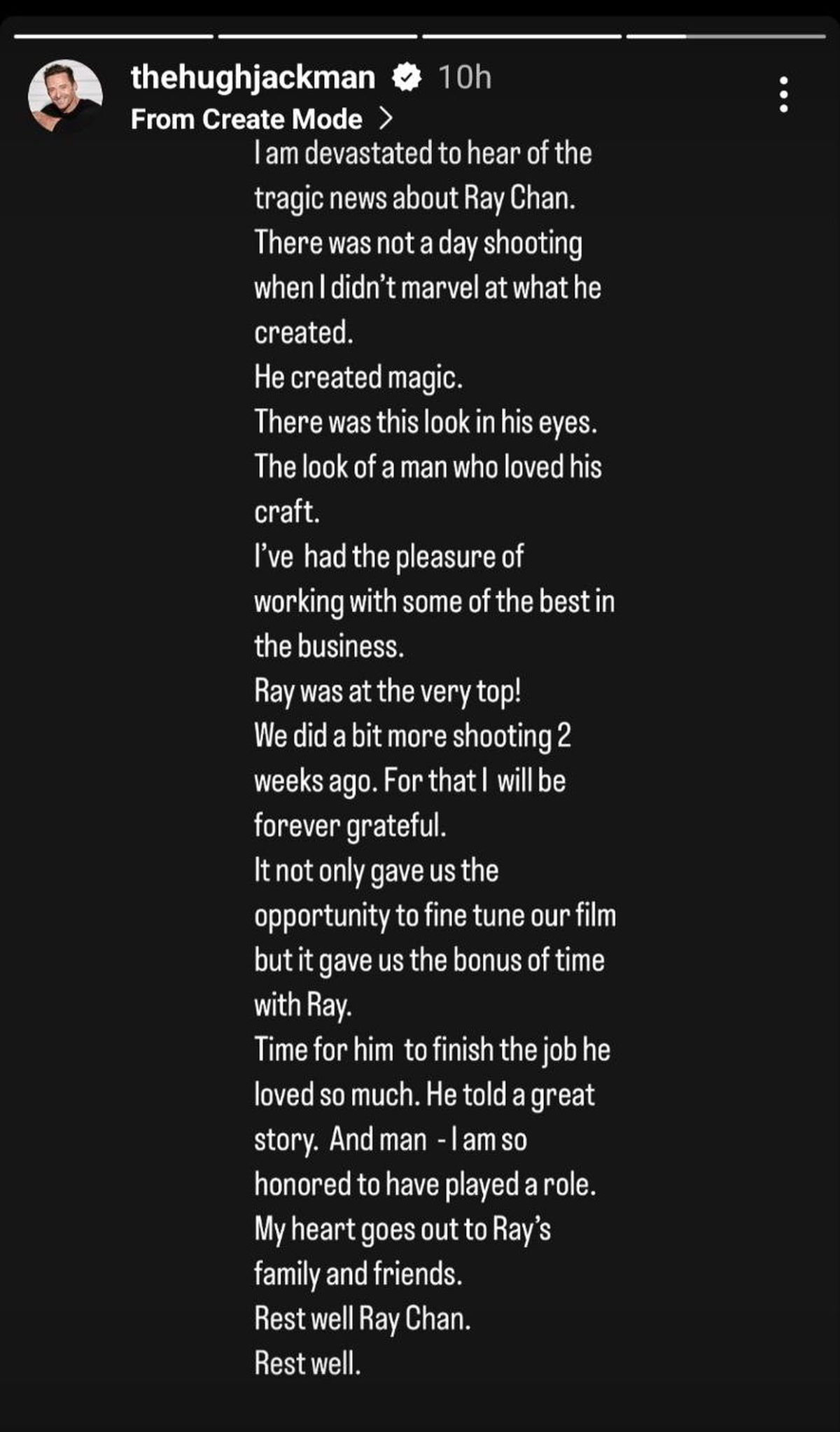 Hugh Jackman y Ryan Reynolds se despiden con un emotivo mensaje de Ray ...