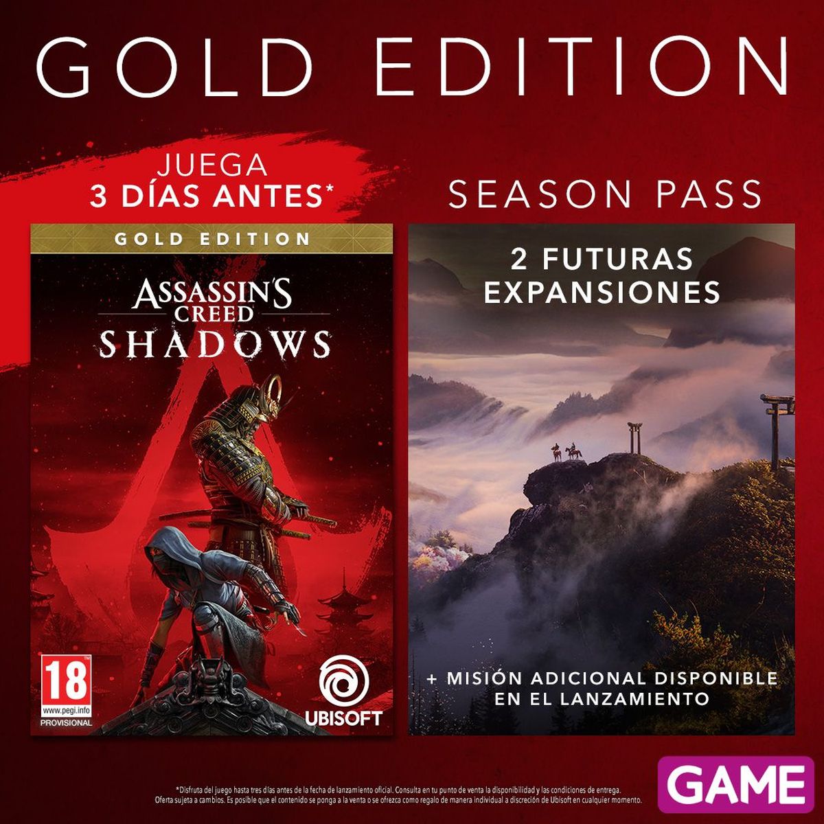 Ya puedes reservar Assassin's creed Shadows en GAME y conseguir sus ediciones coleccionista y ...